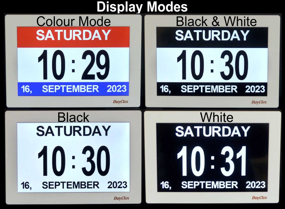 Digital Clock with Day and Date, Dayclox Digital Wall Clock - DayClox