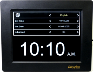 Digital Clock with Day and Date, Dayclox Digital Wall Clock - DayClox