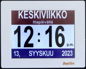 Digital Clock with Day and Date, Dayclox Digital Wall Clock - DayClox