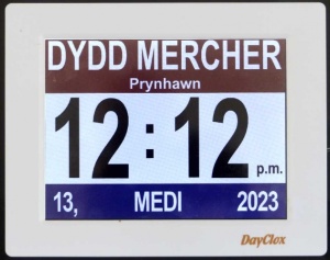 Digital Clock with Day and Date, Dayclox Digital Wall Clock - DayClox